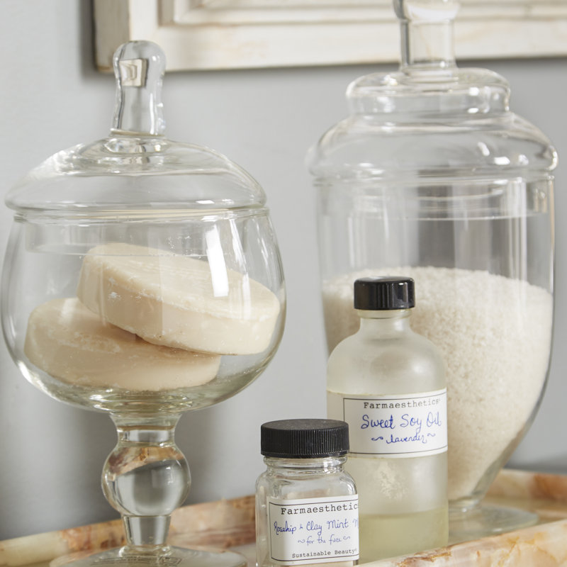 Winston Porter Brentten Glass Apothecary Jar And Reviews Wayfair